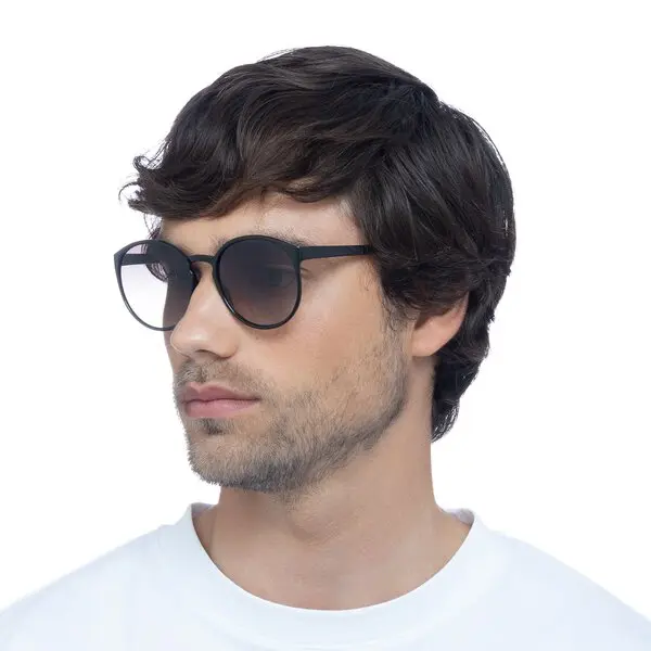 Le Specs Swizzle Round Sunglasses - Black