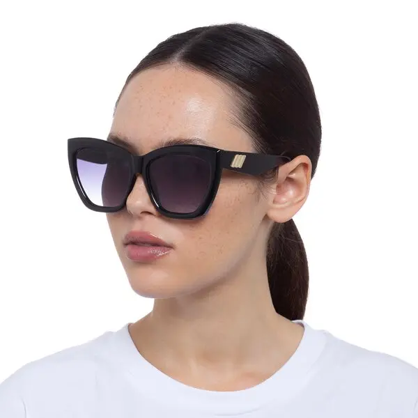 Le Specs Vamos Cat Eye Sunglasses - Black