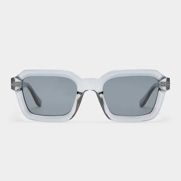 Le Specs Impossible Rectangle Sunglasses - Pewter