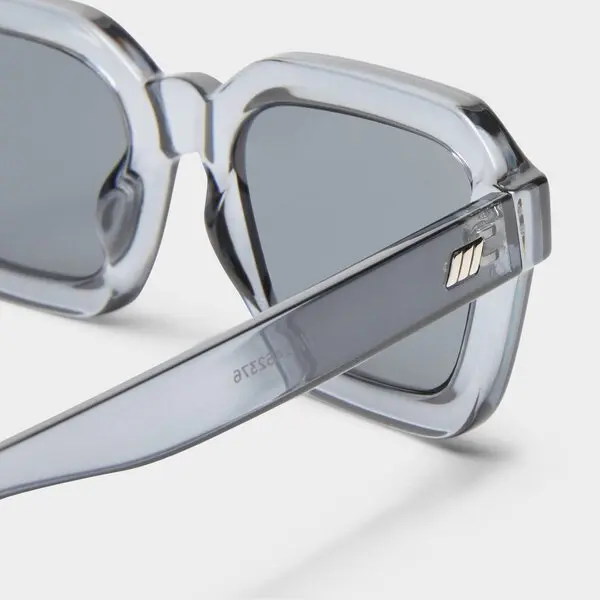 Le Specs Impossible Rectangle Sunglasses - Pewter
