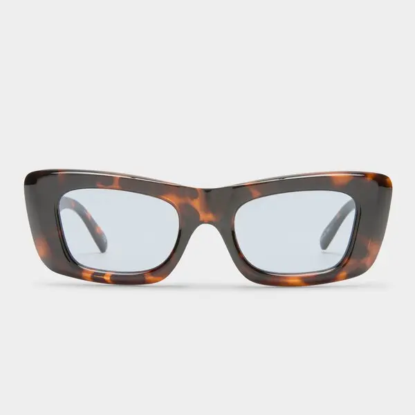 Le Specs Dopamine Rectangle Sunglasses - Tort