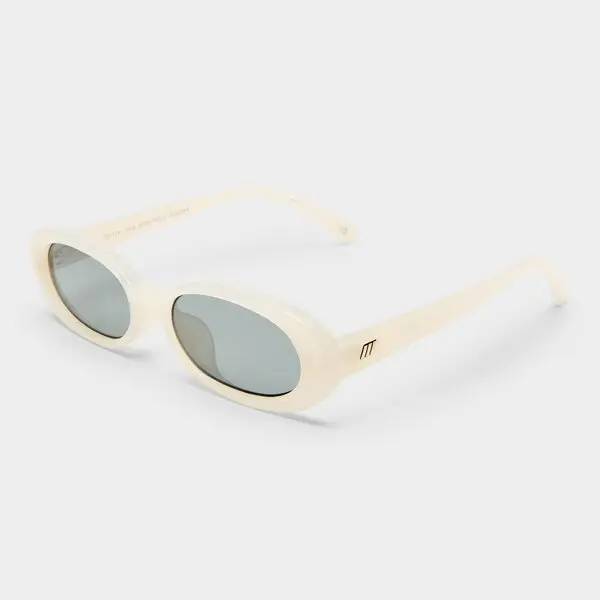 Le Specs Outta Love Oval Sunglasses - Milk