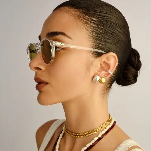 Le Specs Teen Spirit Deux Round Frame Sunglasses