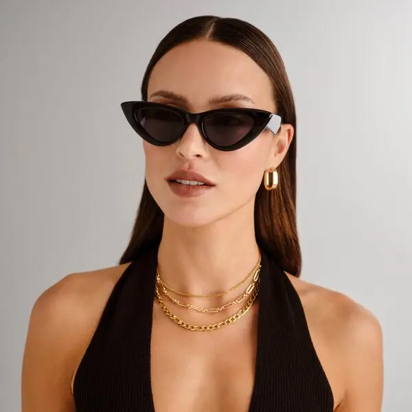 Le Specs Hypnosis Cat-eye Sunglasses - Black