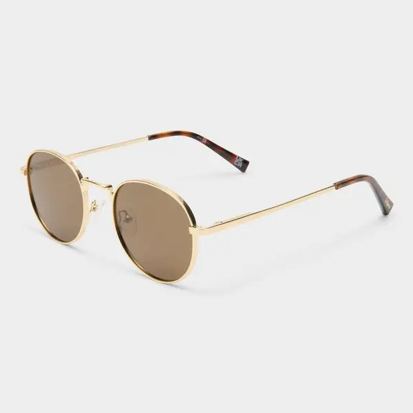 Le Specs Lost Legacy Mono Polarized Sunglasses - Gold Brown