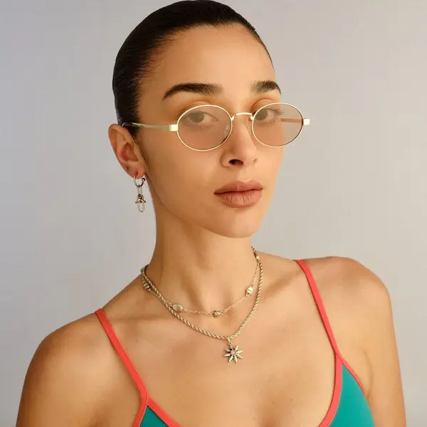 Le Specs Poseidon Deux Sunglasses - Gold