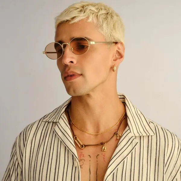 Le Specs Poseidon Deux Sunglasses - Gold