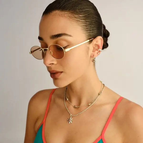 Le Specs Poseidon Deux Sunglasses - Gold