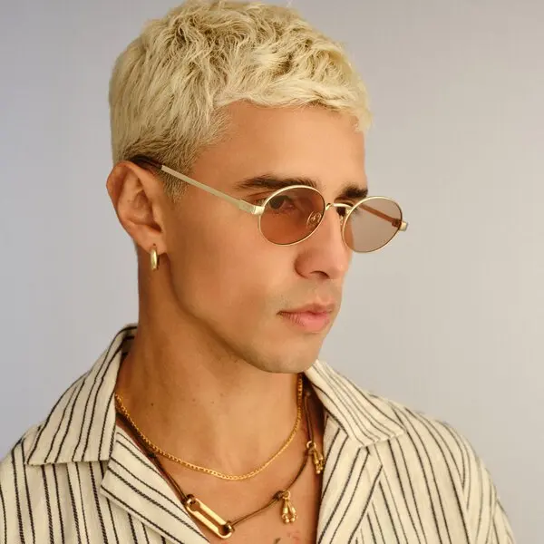 Le Specs Poseidon Deux Sunglasses - Gold