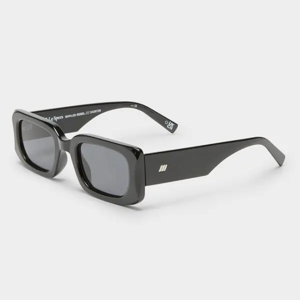 Le Specs Rippled Rebel Rectangle Sunglasses