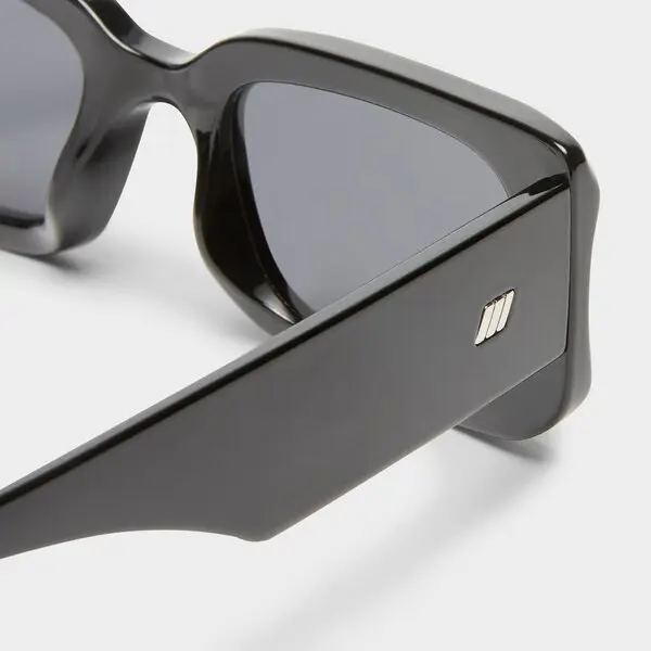 Le Specs Rippled Rebel Rectangle Sunglasses
