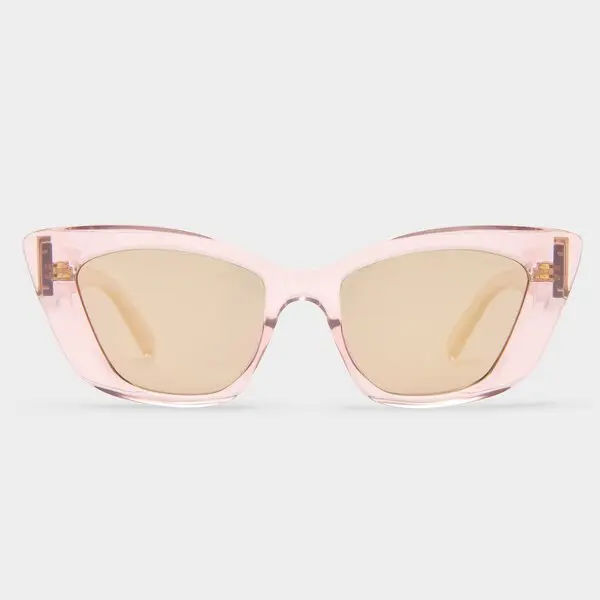 Le Specs Tranquil Turmoil Cat Eye Sunglasses - Rose Quartz