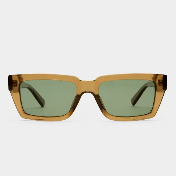 Le Specs Nocturnal Habit Polarized D-frame Sunglasses - Umber