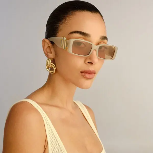 Le Specs Cruel Intentions Rectangle Sunglasses