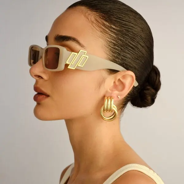 Le Specs Cruel Intentions Rectangle Sunglasses