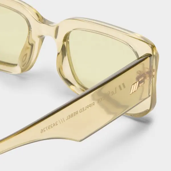 Le Specs Rippled Rebel Sunglasses - Olive Leaf