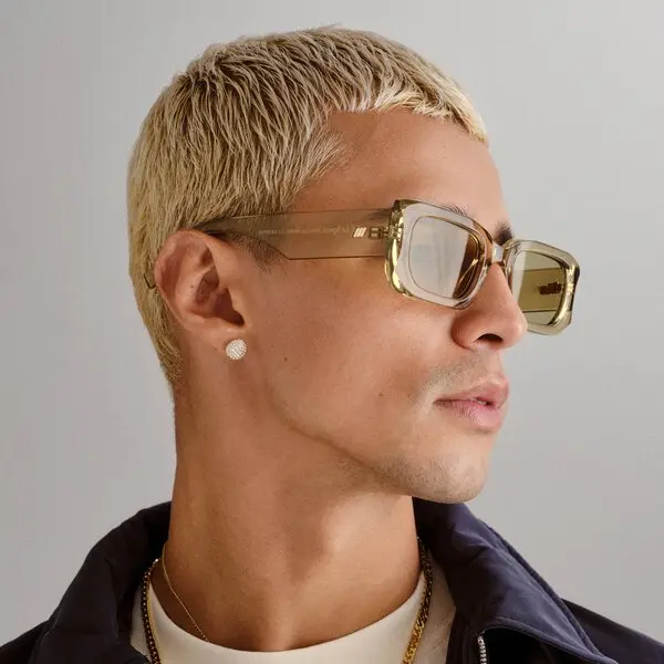 Le Specs Rippled Rebel Sunglasses - Olive Leaf