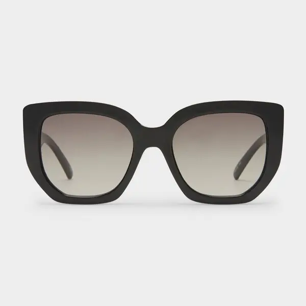 Le Specs Euphoria Square Sunglasses - Black