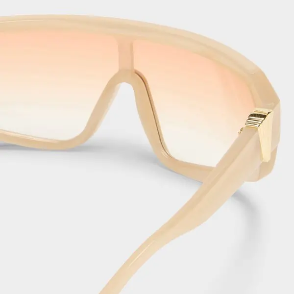 Le Specs Calm Chaos Shield Sunglasses - Barley