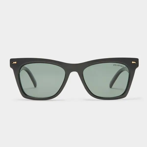 Le Specs Chante Polarized D-frame Sunglasses - Black