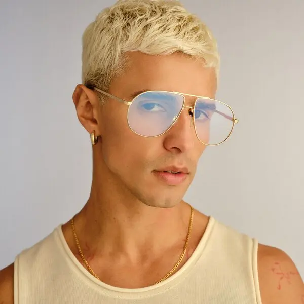 Le Specs Schmaltzy Aviator Glasses