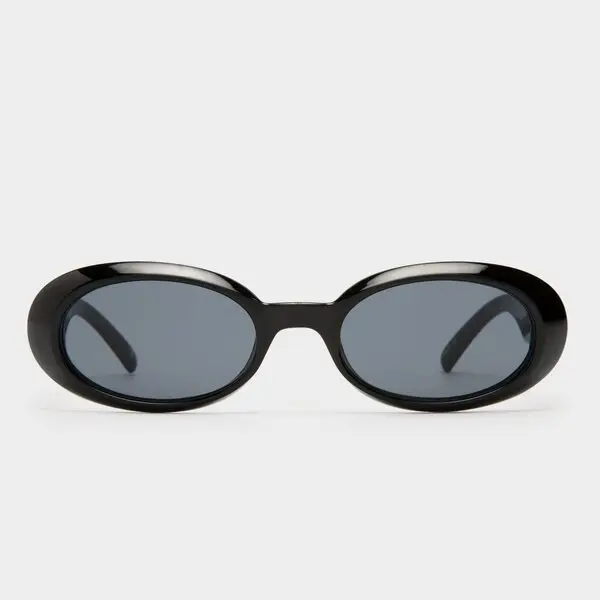 Le Specs Work It! Oval Sunglasses - Black
