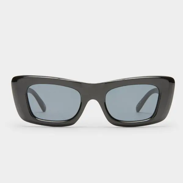 Le Specs Dopamine Rectangle Sunglasses - Black