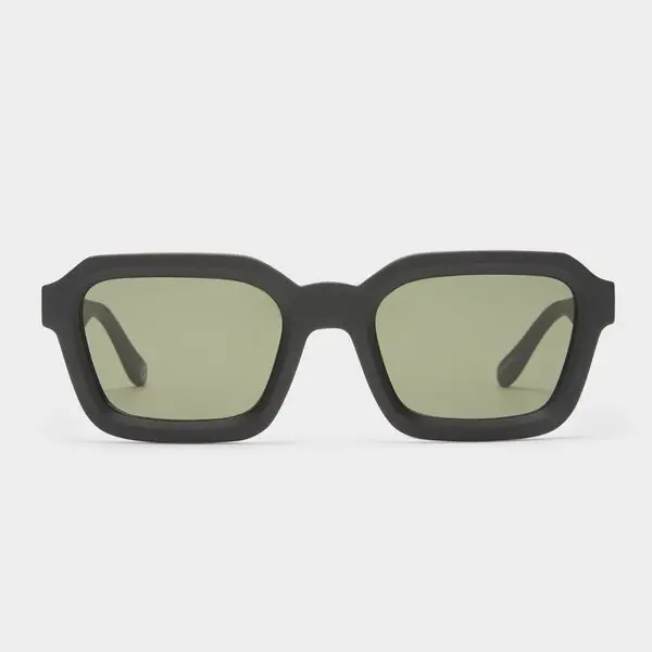 Le Specs Impossible Rectangle Sunglasses - Matte Black
