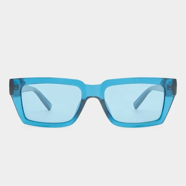 Le Specs Nocturnal Habit D-frame Sunglasses - Midnight