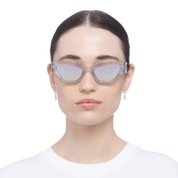 Le Specs Charade Sunglasses - Matte Translucent