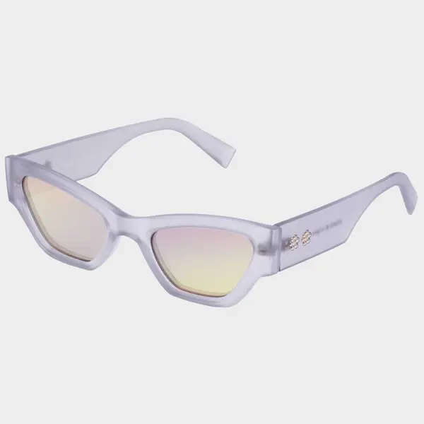 Le Specs Charade Sunglasses - Matte Translucent