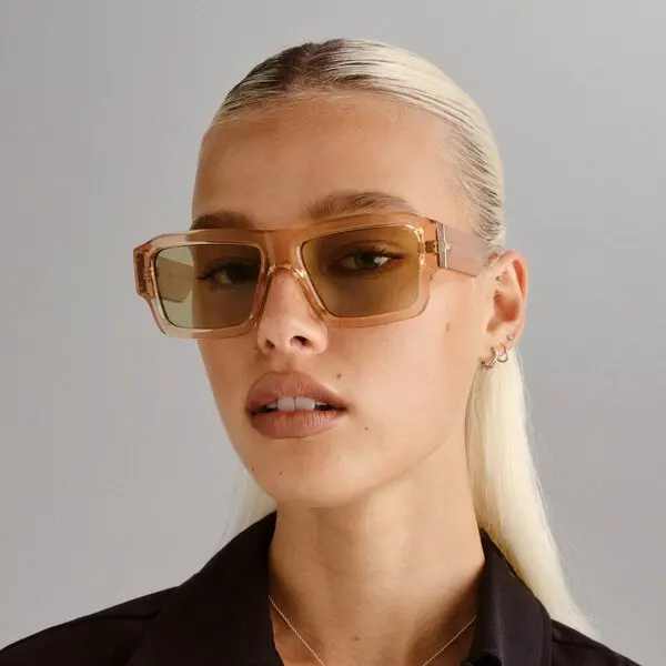 Le Specs Polygraph D-frame Sunglasses