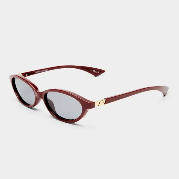 Le Specs Duskfall Oval Sunglasses - Merlot
