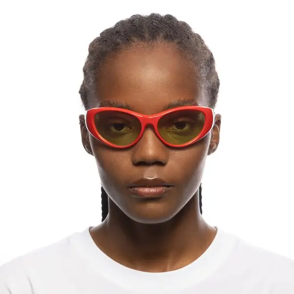 Le Specs Dotcom Sunglasses - Red Chrome