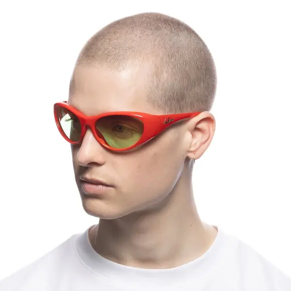 Le Specs Dotcom Sunglasses - Red Chrome