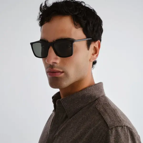 Le Specs Tweedledum Polarized Sunglasses - Matte Black