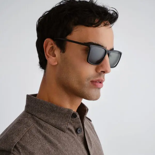 Le Specs Tweedledum Polarized Sunglasses - Matte Black