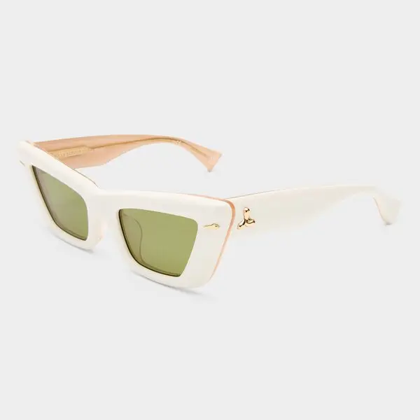 Le Specs Lucia Cat-eye Sunglasses - Ecru