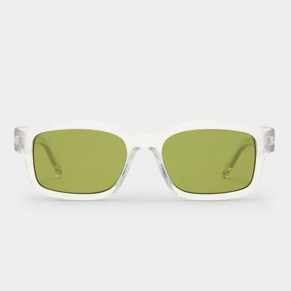 Le Specs Recarmito D-frame Sunglasses - Crystal Clear