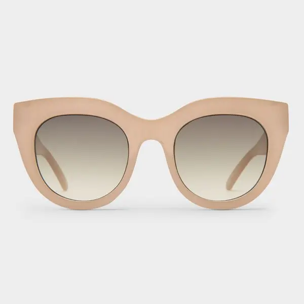 Le Specs Air Heart Sunglasses - Oatmeal
