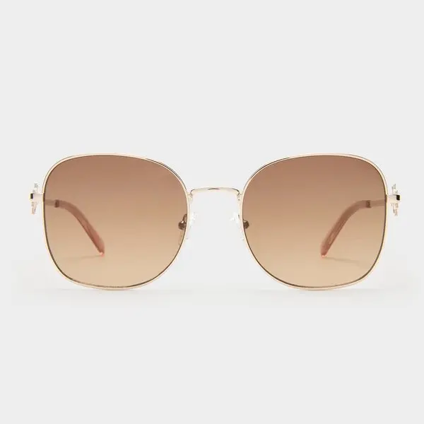 Le Specs Metamorphosis Sunglasses - Bright Gold Brown
