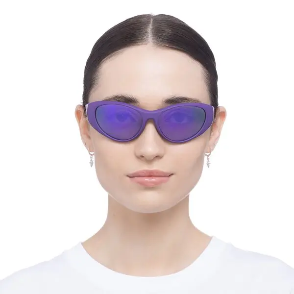 Le Specs Dotcom Sunglasses - Matte Violet