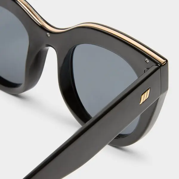 Le Specs Air Heart Sunglasses - Black