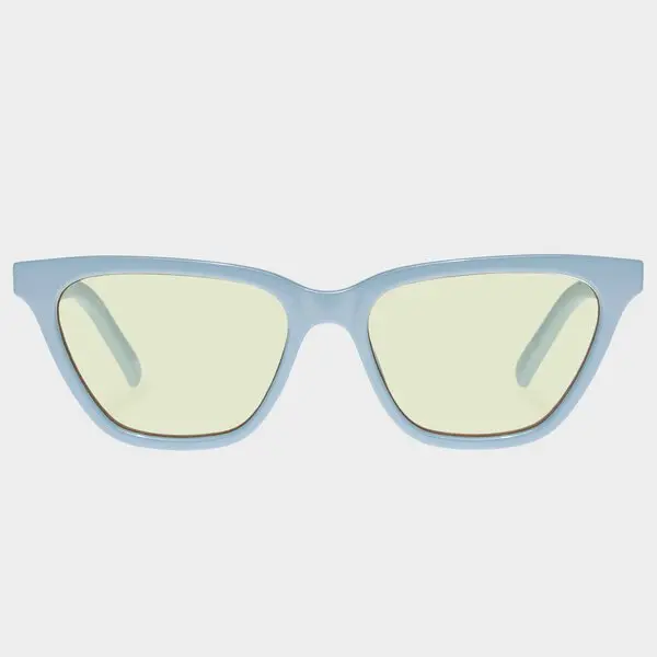 Le Specs Unfaithful Cat Eye Sunglasses - Metallic Powder Blue