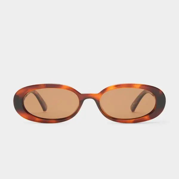 Le Specs Outta Love Polarized Sunglasses - Toffee Tort Light Brown