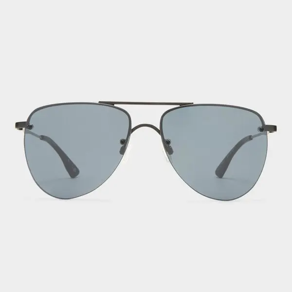 Le Specs The Prince Sunglasses - Matte Black Smoke Mono