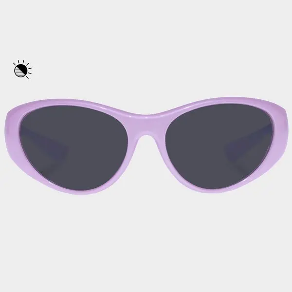 Le Specs Dotcom Sunglasses - Metallic Lilac