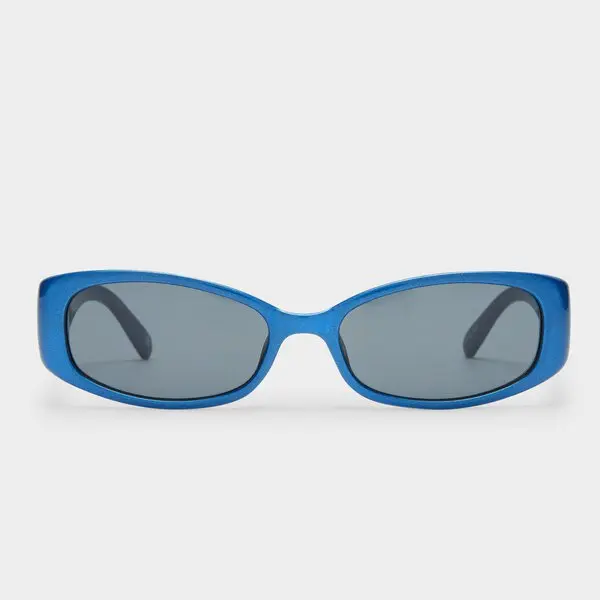 Le Specs Starlight Rectangle Sunglasses - Galactic Blue