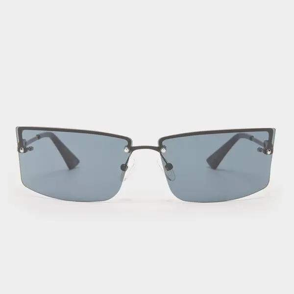 Le Specs Rectangle Sunglasses - Black