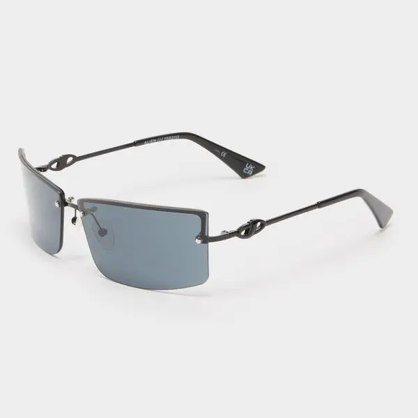 Le Specs Rectangle Sunglasses - Black